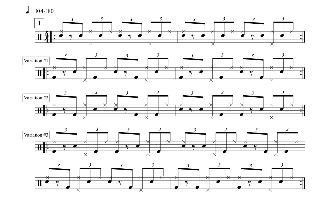 Quarter Note Triplet Exercises Part 1 – Francis' Drumming Blog