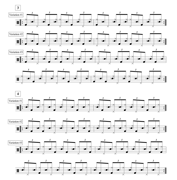 Quarter Note Triplet Exercises Part 2 – Francis' Drumming Blog