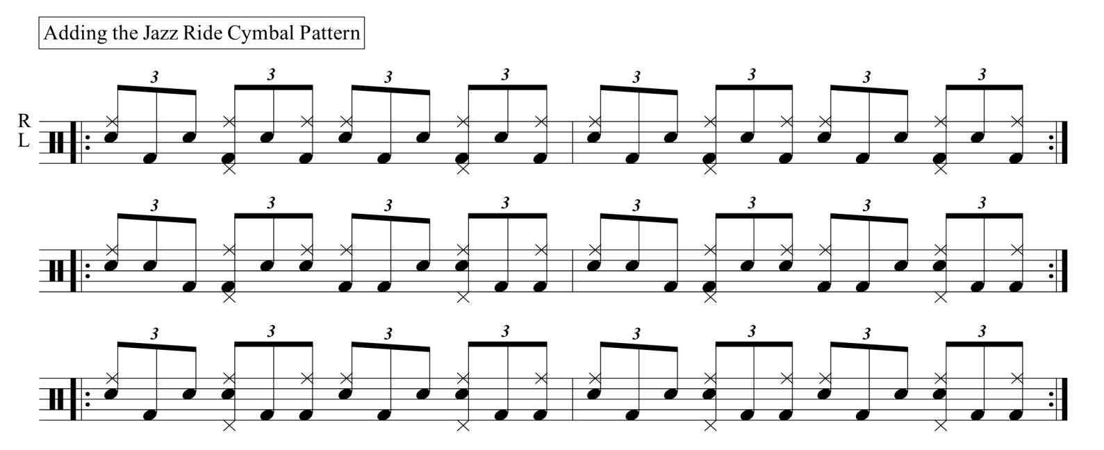 Jazz Comping Ideas – Hand/Foot Combinations: single, double, paradiddle ...