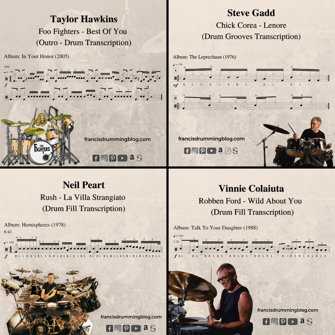 In the Pocket: 12 Short Transcriptions from Legendary Drummers ...