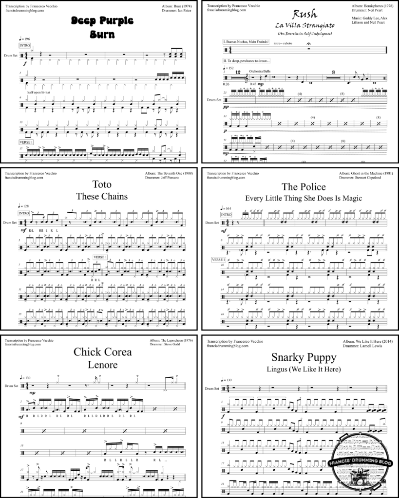 Important Notice: Unauthorized Use of Sheet Music – Francis' Drumming Blog